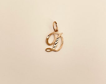 Gold D Pendant | Etsy