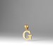 14k Gold Diamond Letter "g" Initial Pendant Necklace – Gold Initial ...