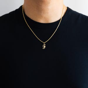 14k Gold "f" Initial Cursive Pendant Charm- Gold Initial "f" Necklace ...