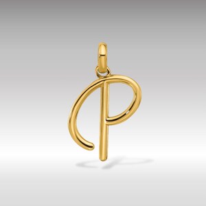 14K Gold Fancy Letter 'P' Charm Pendant Fine Jewelry Personalized ...