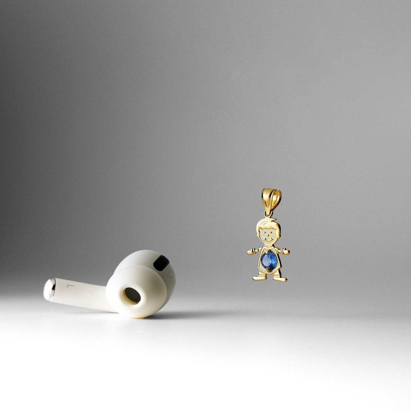 14k Gold December Birthstone Charm for Boys- Gold Boy December ...