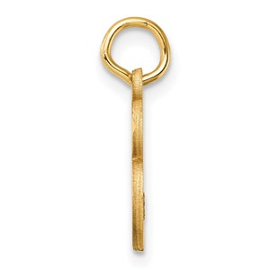 14K Gold Elegant Letter 'B' Charm Pendant Fine Jewelry Personalized ...