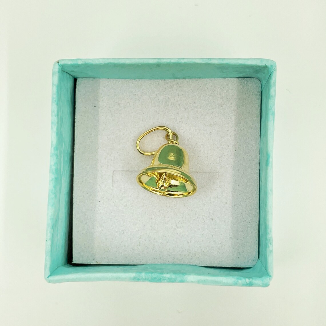 14k Real Gold Bell Pendant/charm Real 14k Gold Bell Pendant | Etsy