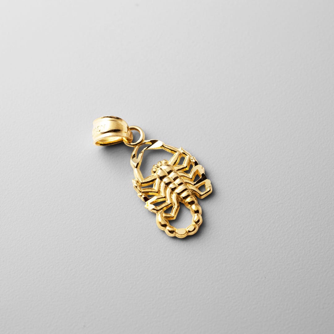 14K Gold Scorpion Pendant | 14K Gold Large Scorpion Pendant – TGIDQQ