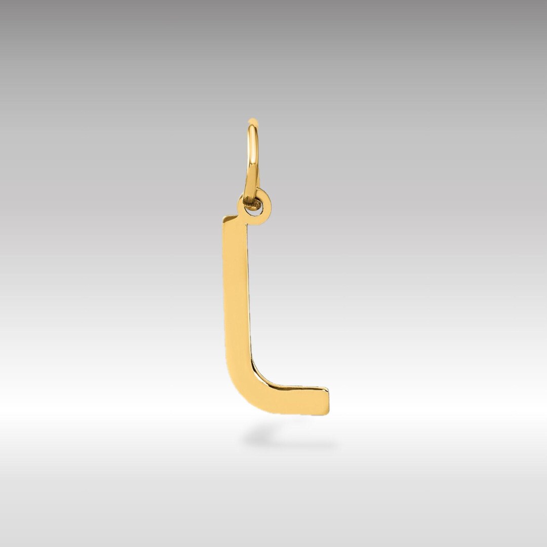 14K Gold Letter "l" Initial Pendant - Dainty Personalized Pendant for ...
