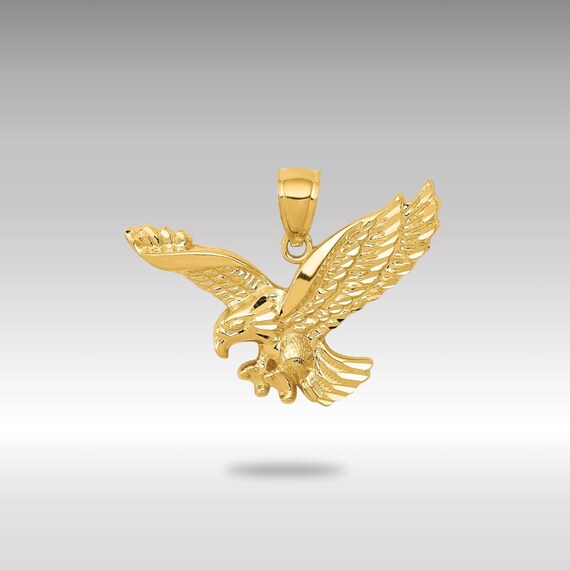 Solid gold eagle pendant store