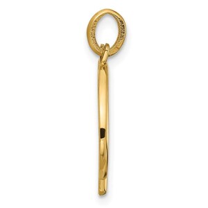 14K Gold Fancy Letter 'P' Charm Pendant - Fine Jewelry Personalized ...