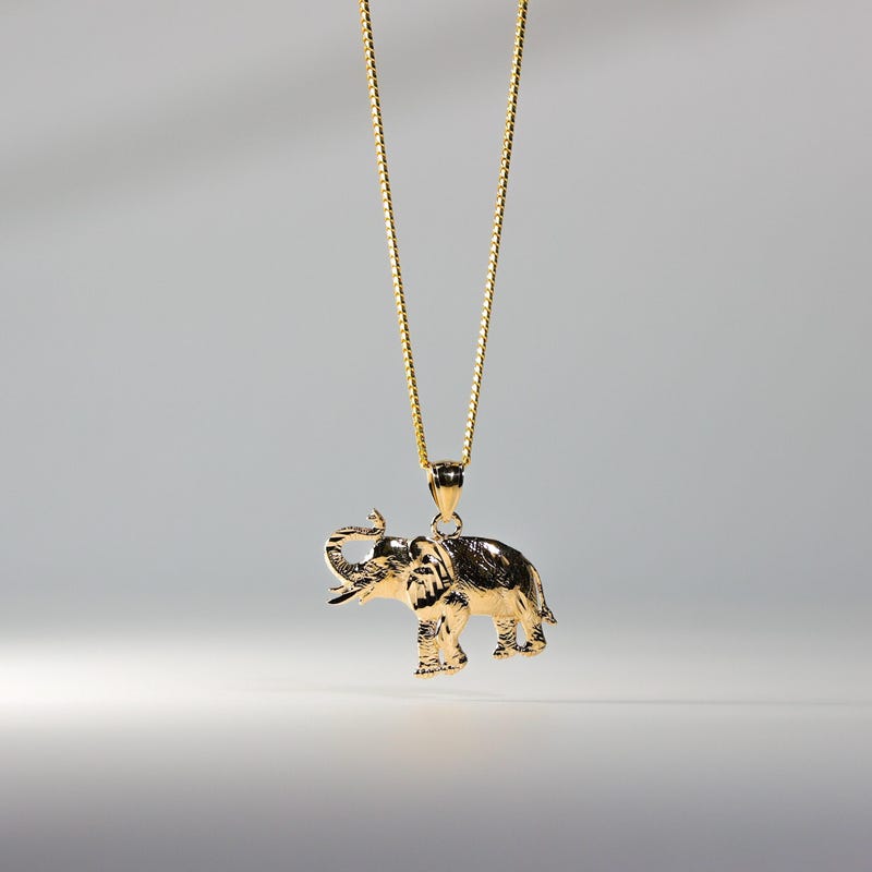 Gold Elephant Charm - Etsy
