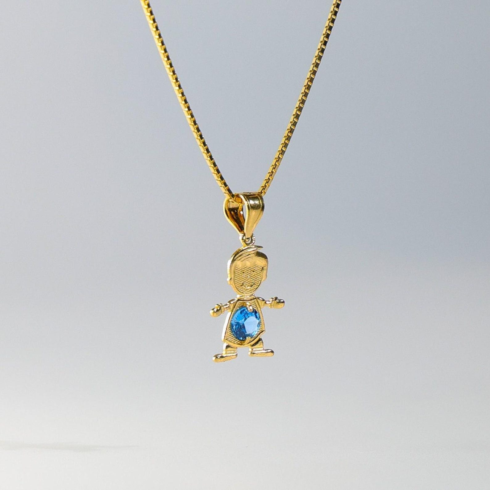 14k Gold December Birthstone Charm for Boys- Gold Boy December ...