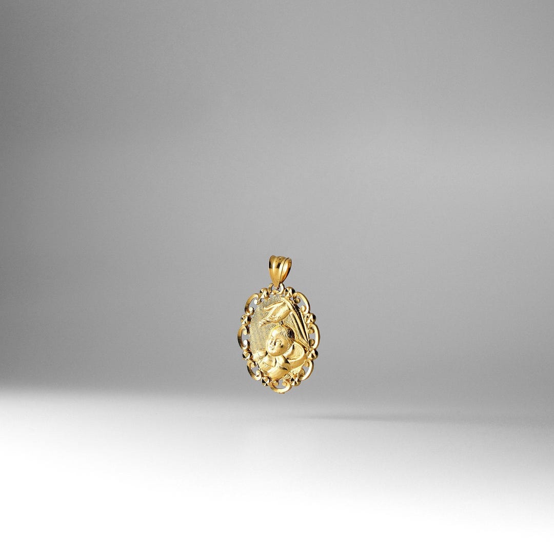 14k Gold Baby Baptism Pendant Charm: Religious Gift - Etsy