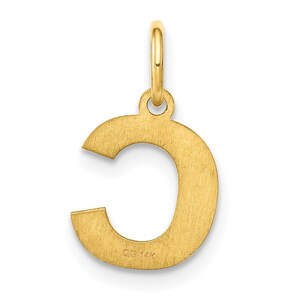 14K Gold Block Letter c Initial Pendant Dainty Personalized Pendant for ...