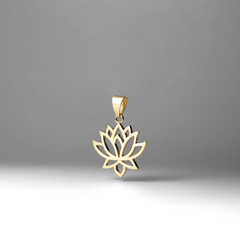 Lotus Flower Pendant - Etsy