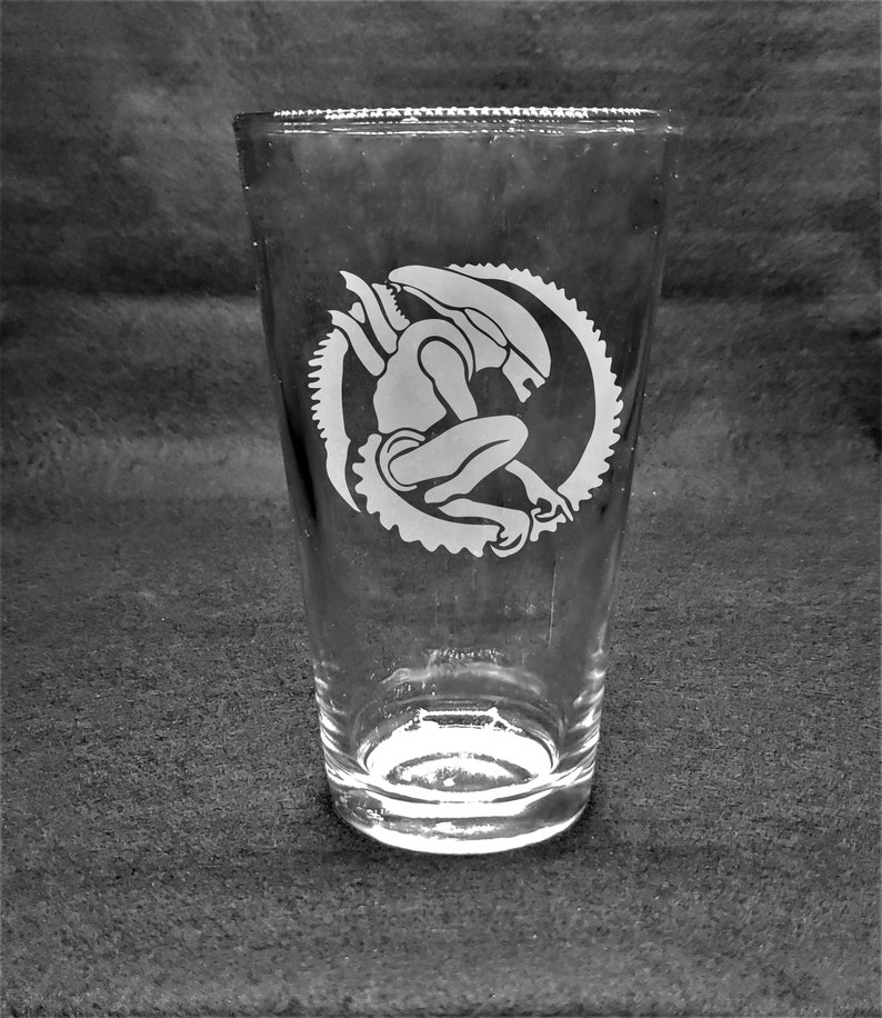 Aliens Inspired Xenomorph Etched Shot Glass Wine Glass - Etsy