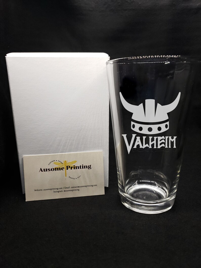 Valheim Viking Glassware. Whiskey Glass Pint Glass Mug - Etsy