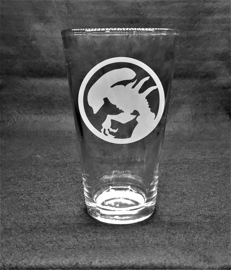 Aliens Inspired Xenomorph Etched Shot Glass Wine Glass - Etsy