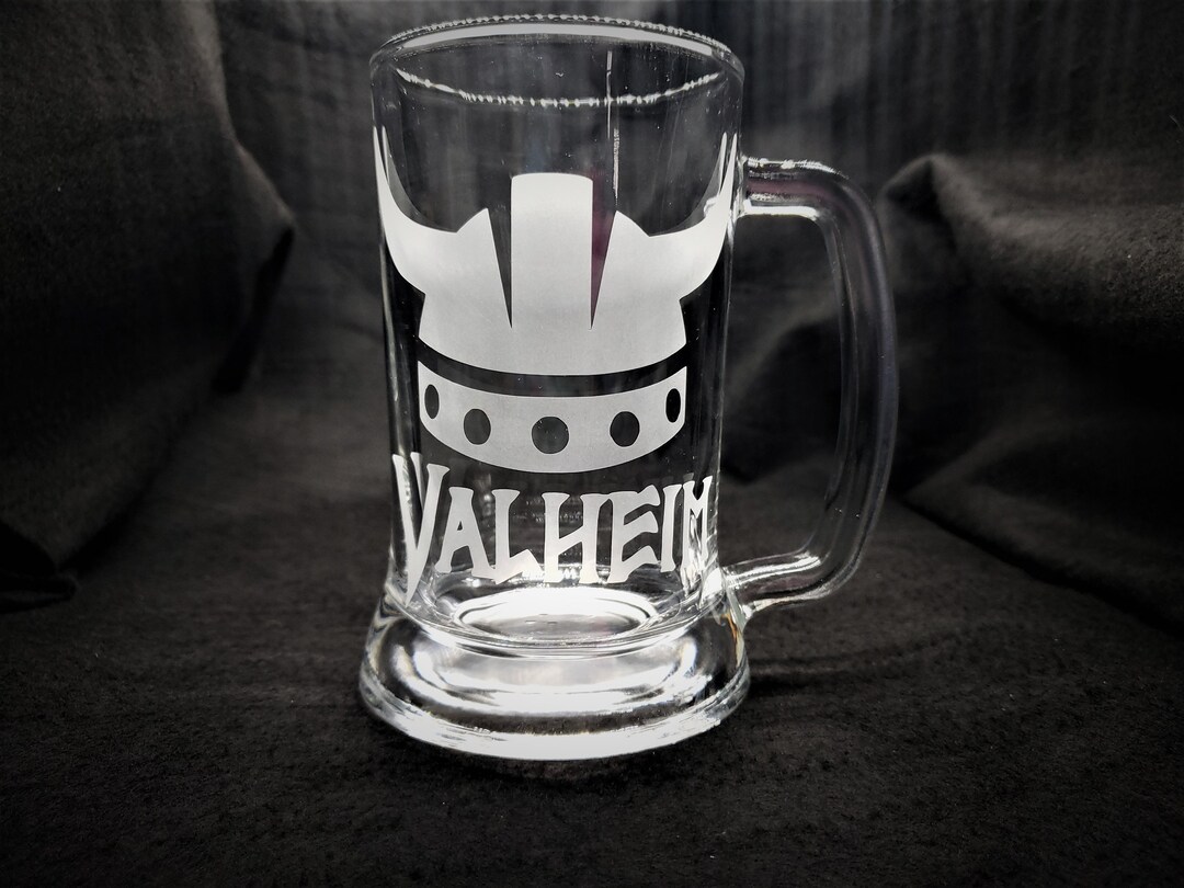 Valheim Viking Glassware. Whiskey Glass, Pint Glass, Mug, Wineglass ...