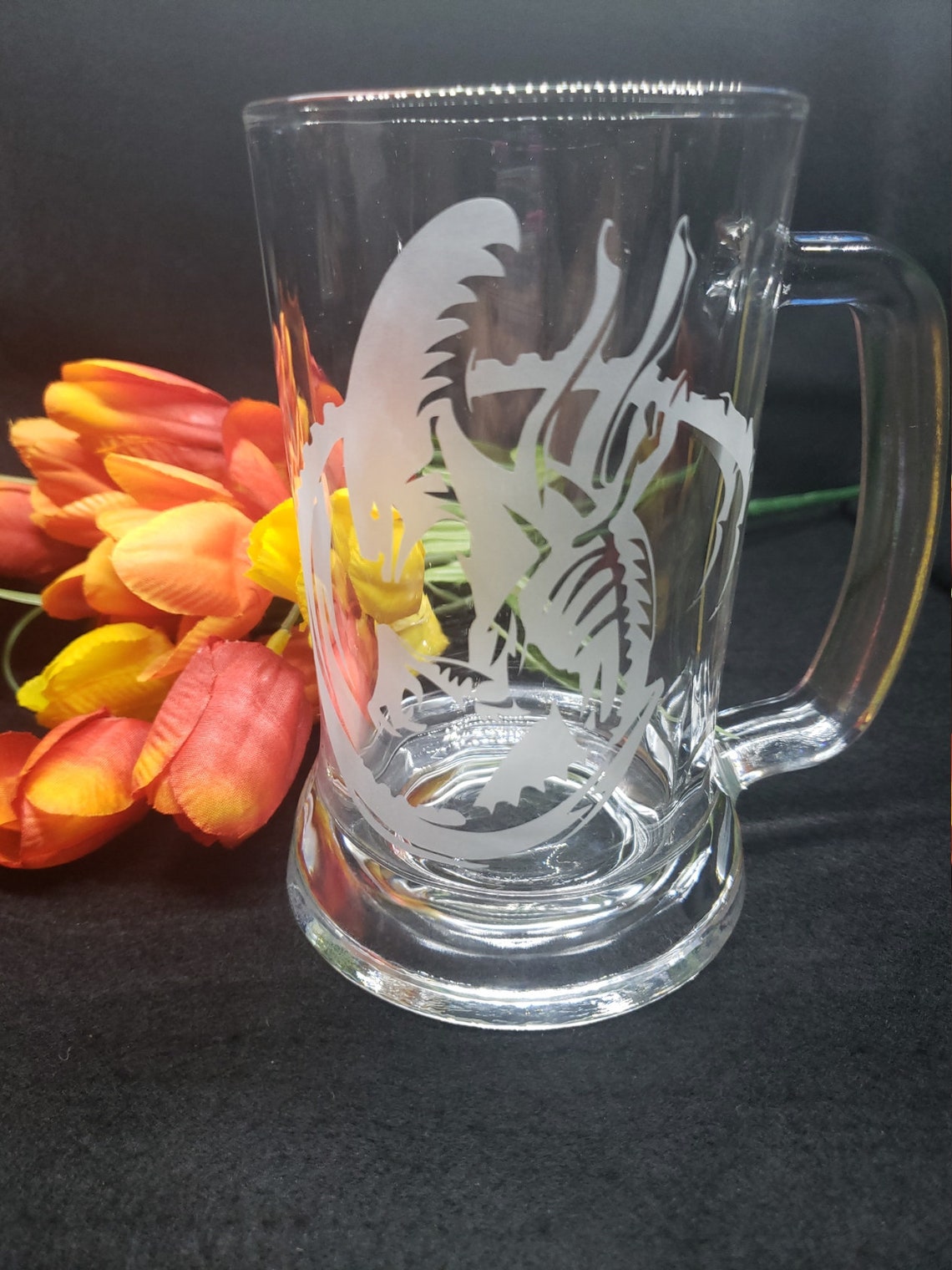 Aliens Inspired Xenomorph Etched Pint Glass and Mugs - Etsy