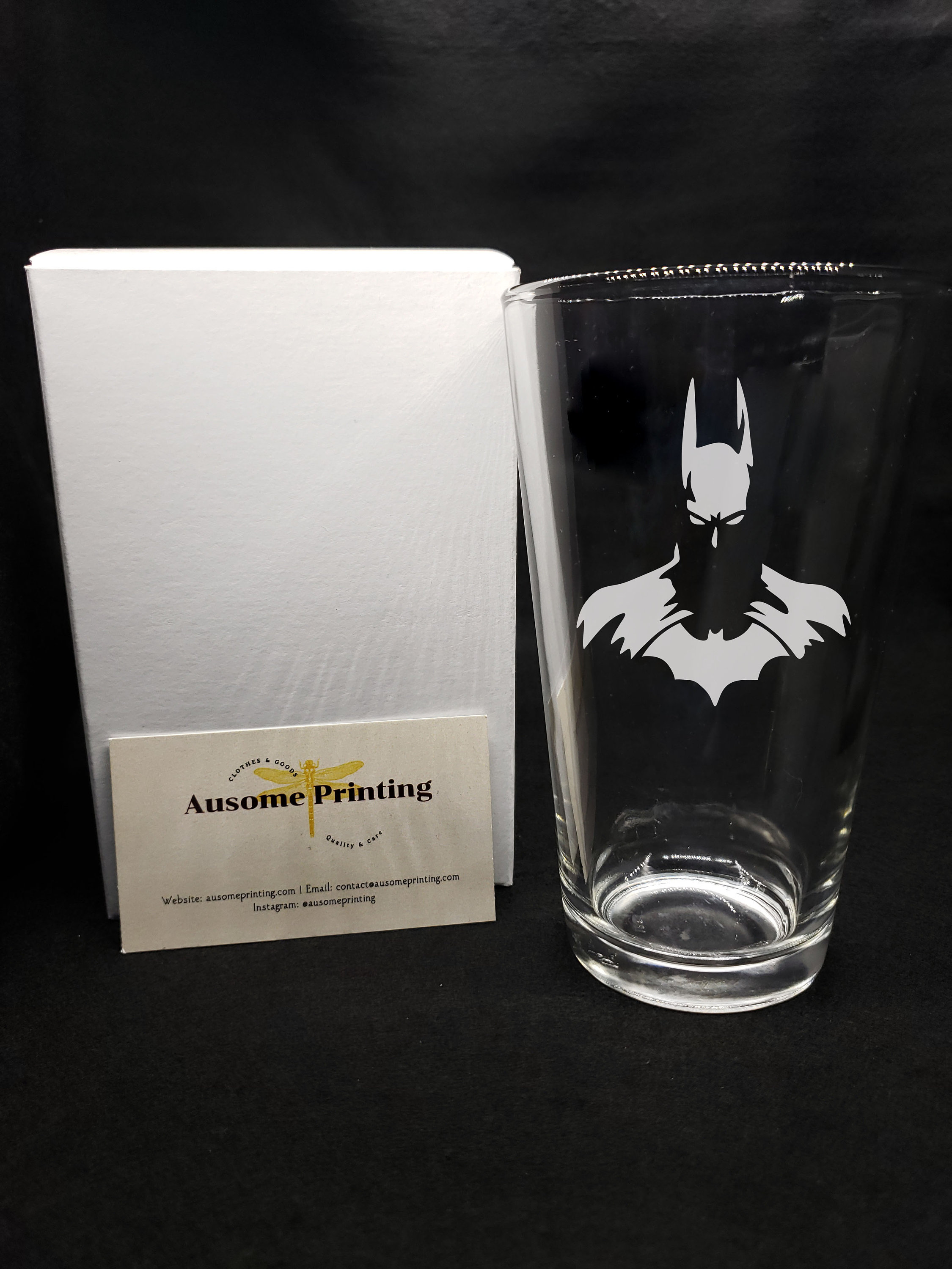 Batman Inspired Etched Shotglass Beer Pint Mug Whiskey | Etsy