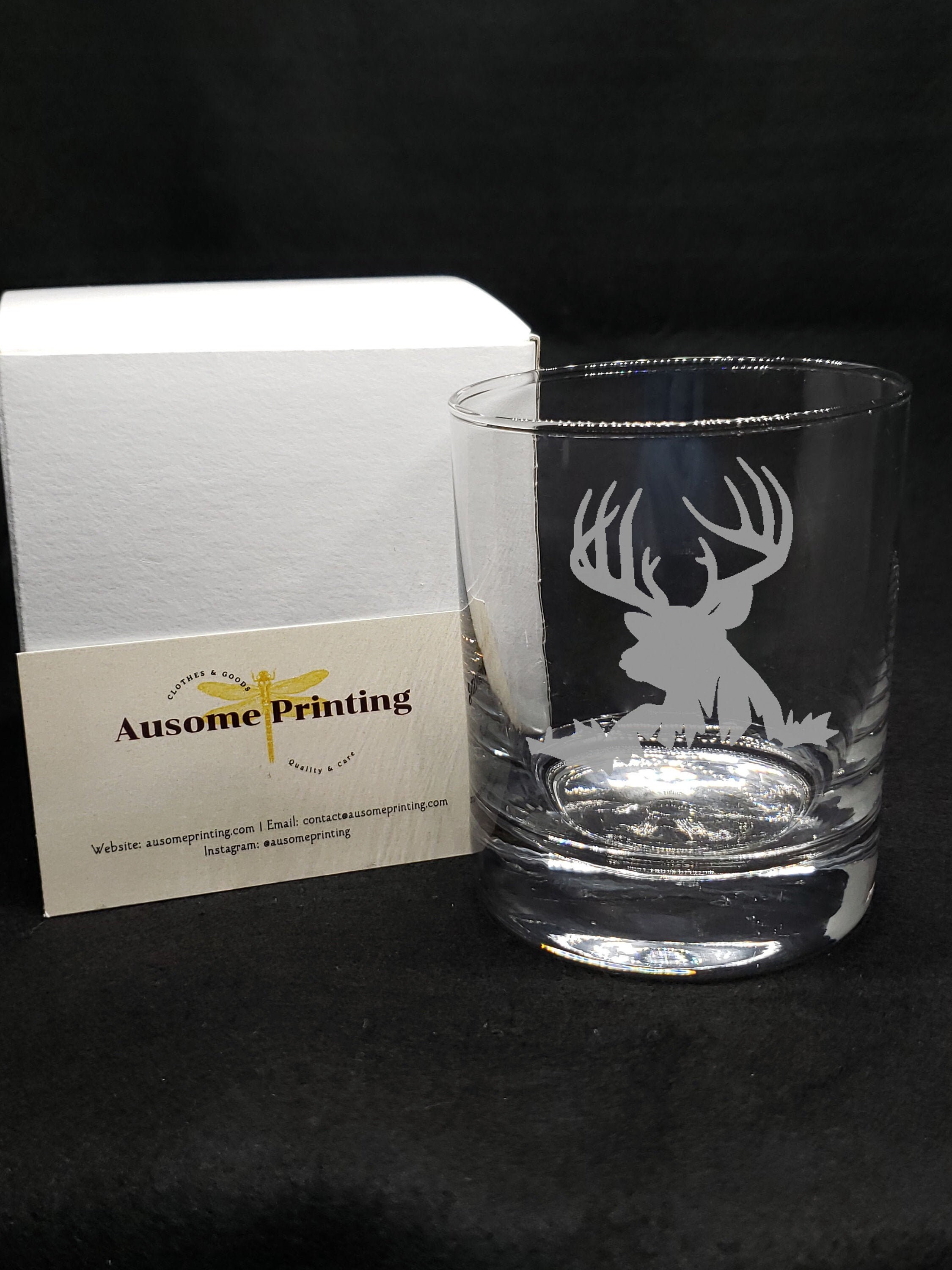 Royal Stag With Glass