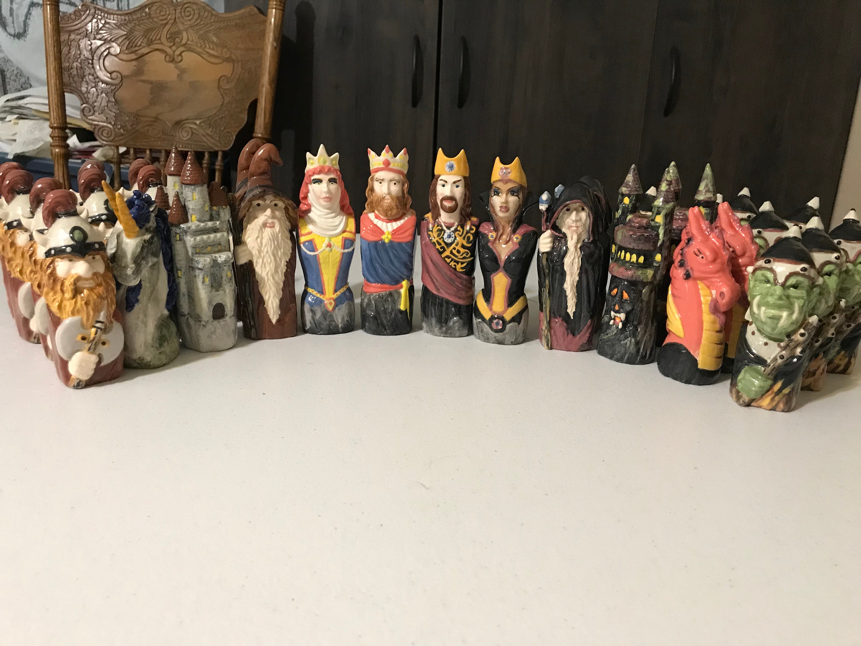 Mid-evil Chess Set - Etsy