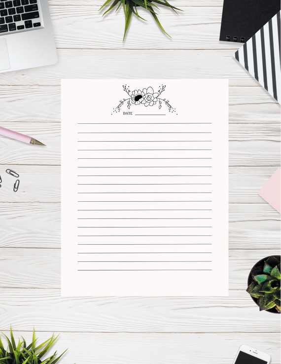 Journal Notebook Printable Sheet - Etsy