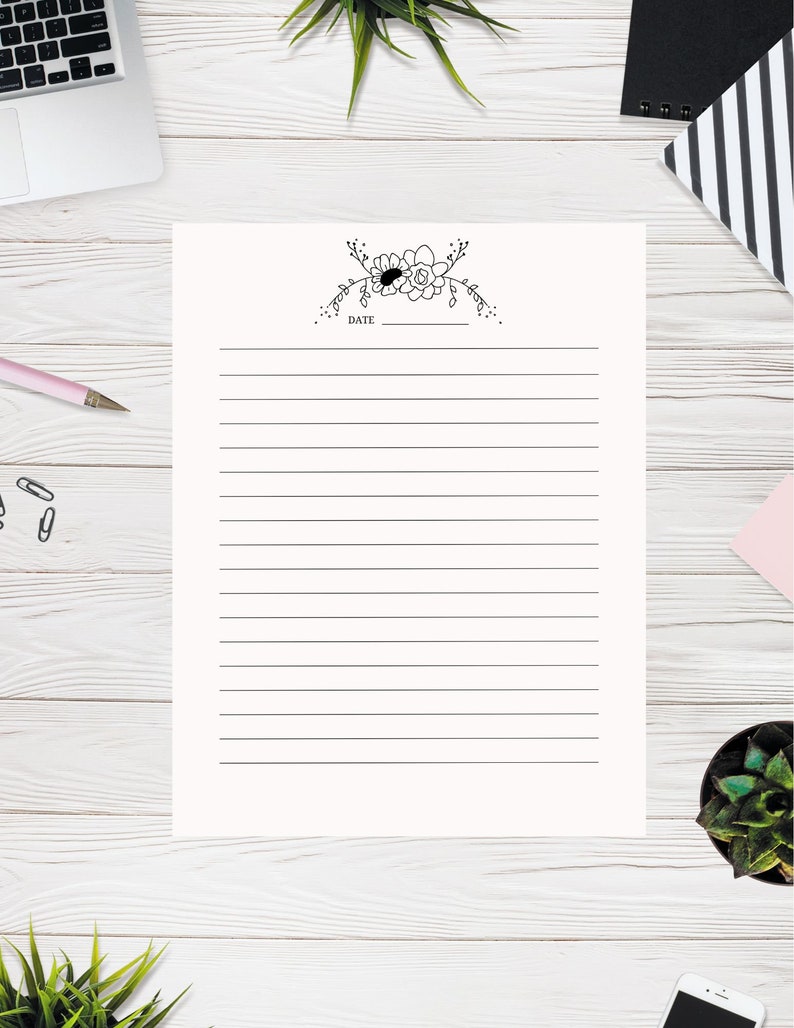 Journal Notebook Printable Sheet - Etsy