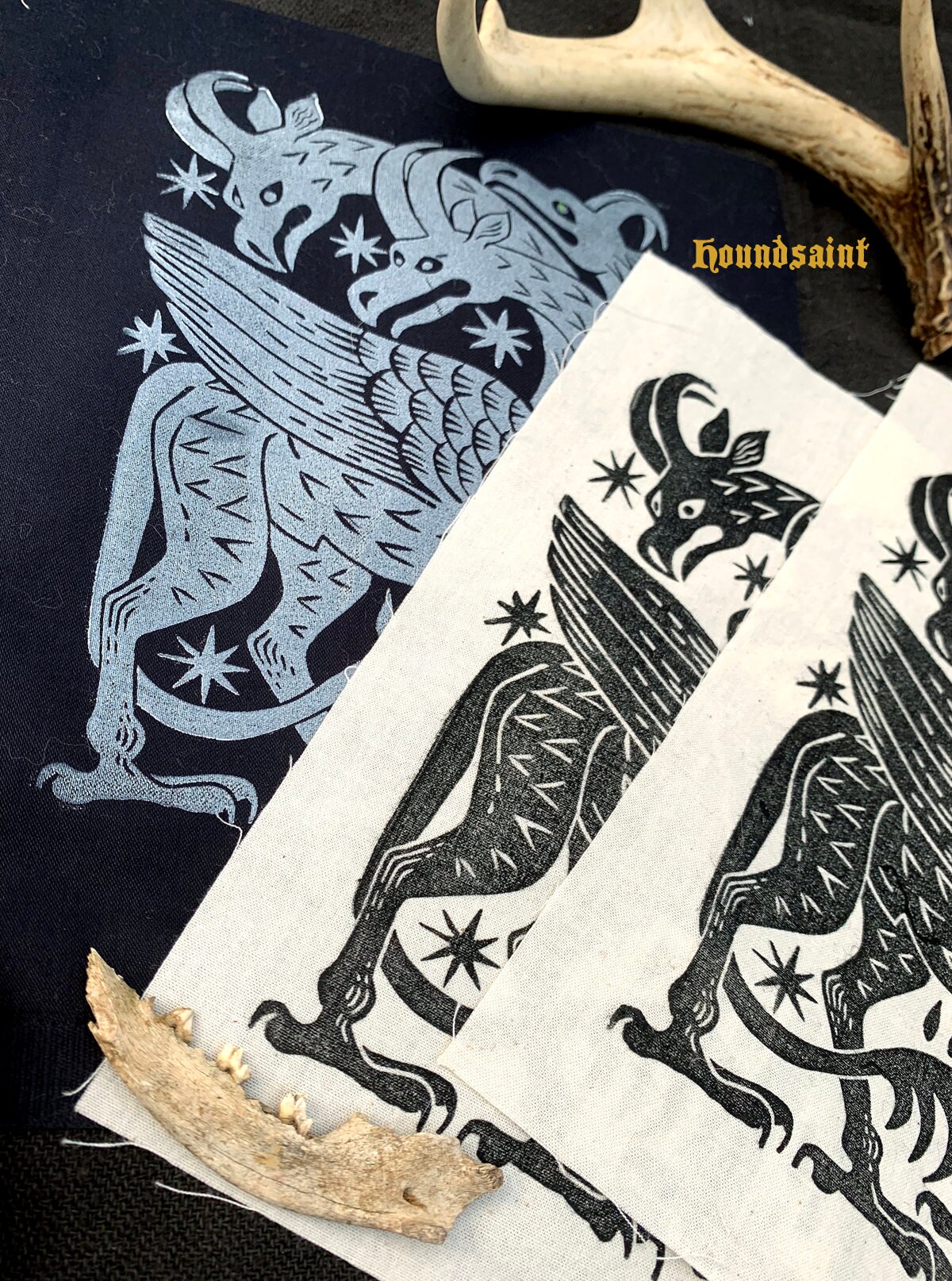 Blockprint Patch: Gatekeeper Dragon - Etsy