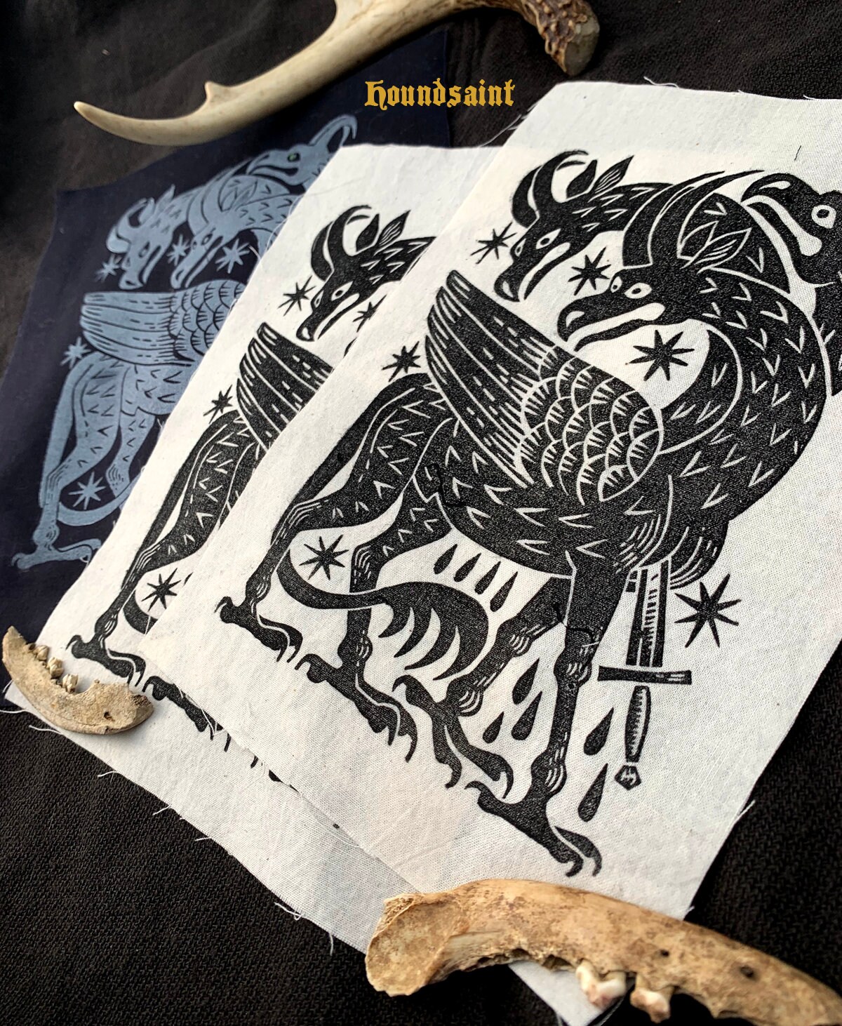 Blockprint Patch: Gatekeeper Dragon - Etsy