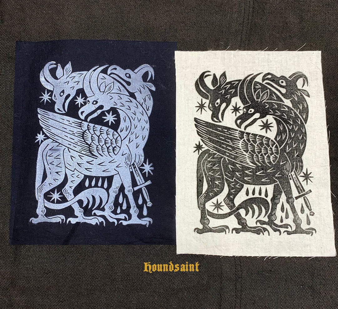 Blockprint Patch: Gatekeeper | Dragon - Etsy