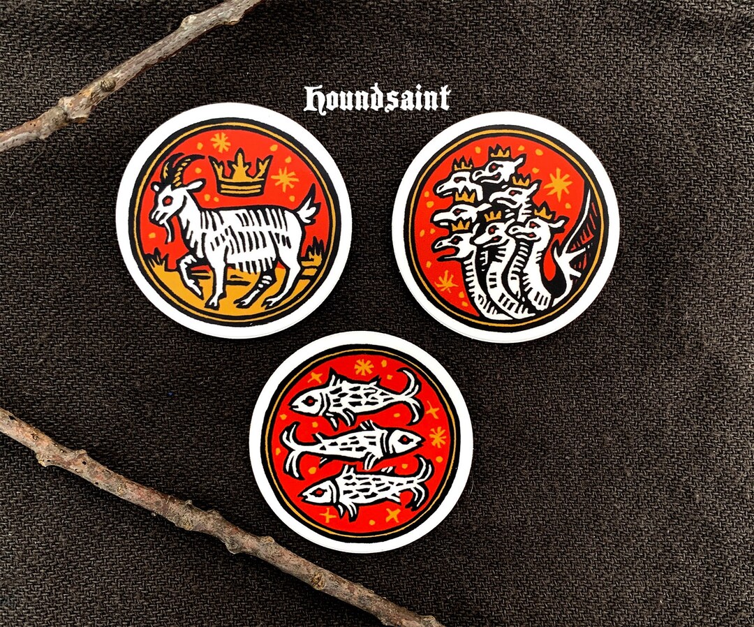 Vinyl Sticker SET: Medallions - Etsy