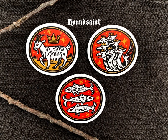 Vinyl Sticker SET: Medallions - Etsy