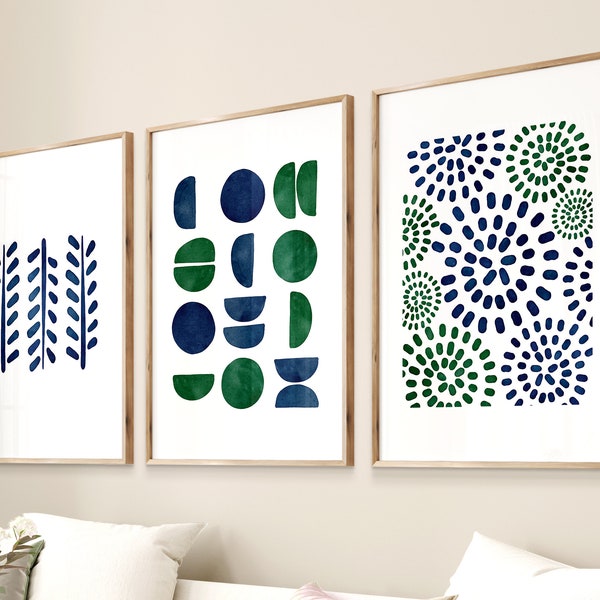 Blue Green Wall Art - Etsy