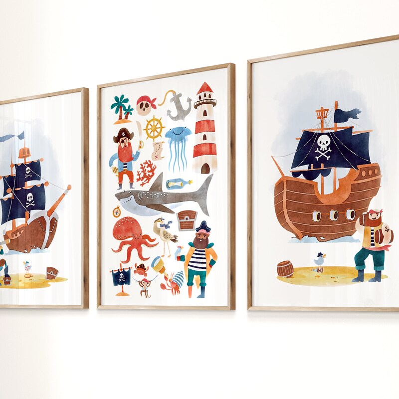 Pirate Wall Art - Etsy