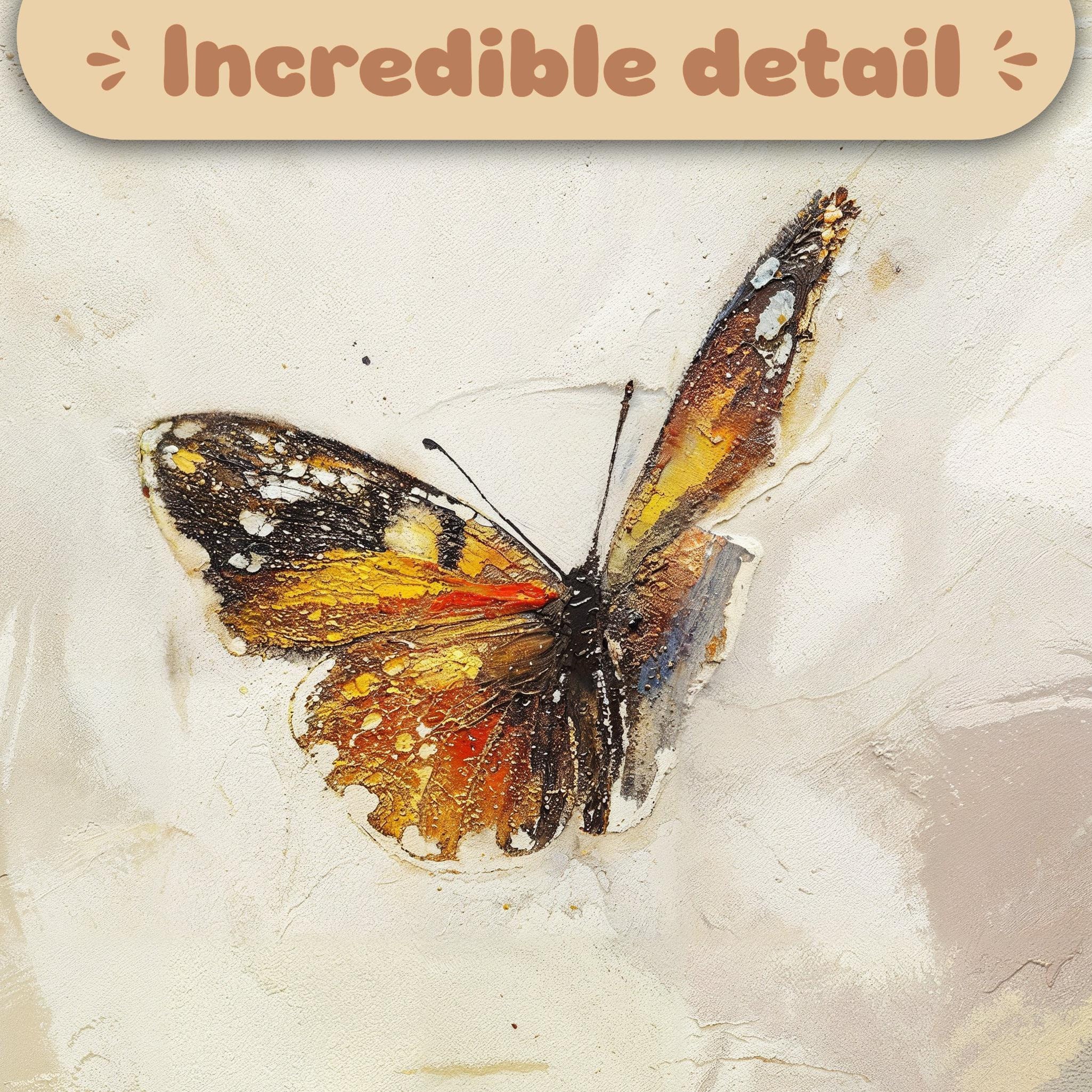 Majestic Tabby Cat Monarch Butterfly Surreal Oil Painting Art Printable ...