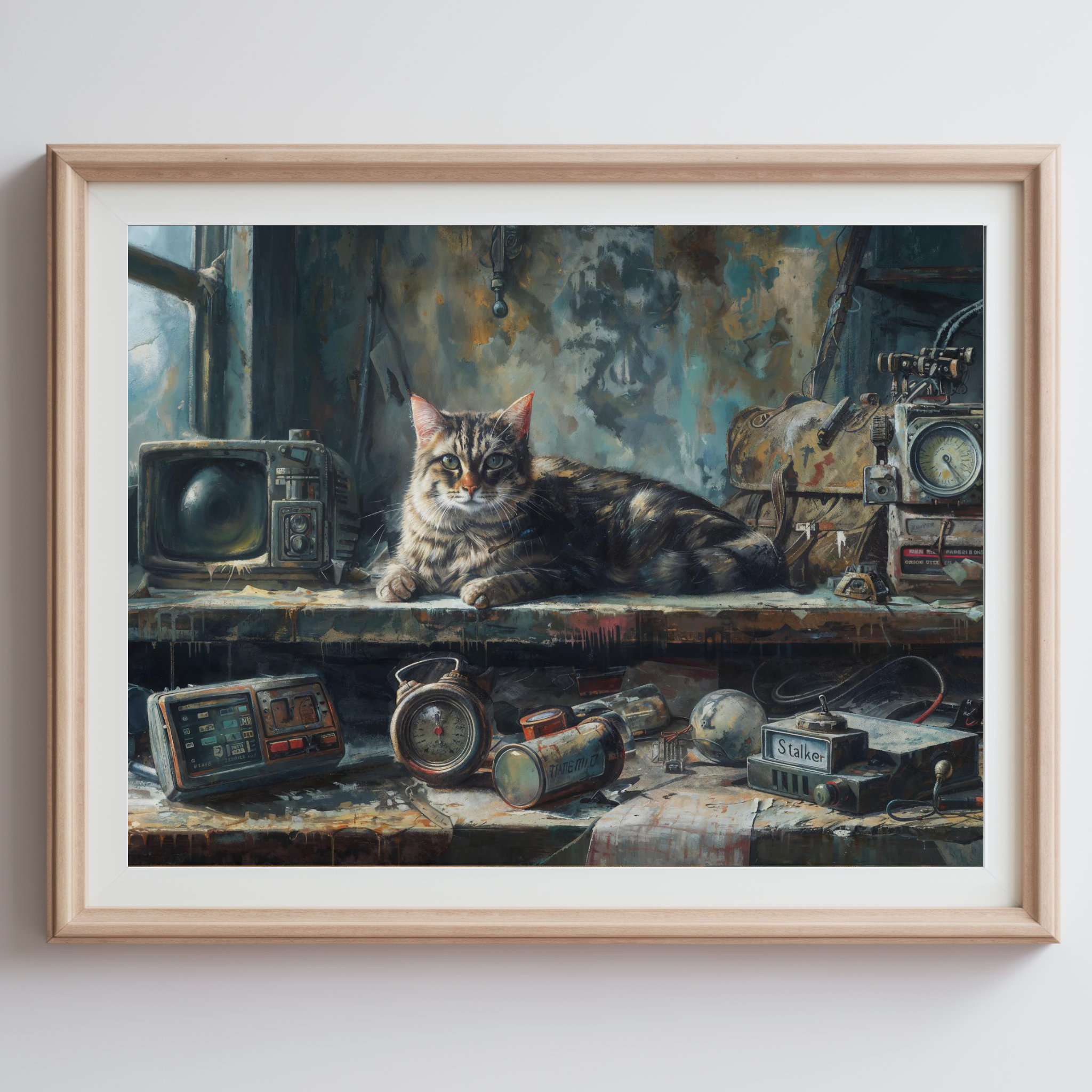 Stalker Inspired Post-apocalyptic Cat Poster Radioactive Kitten ...