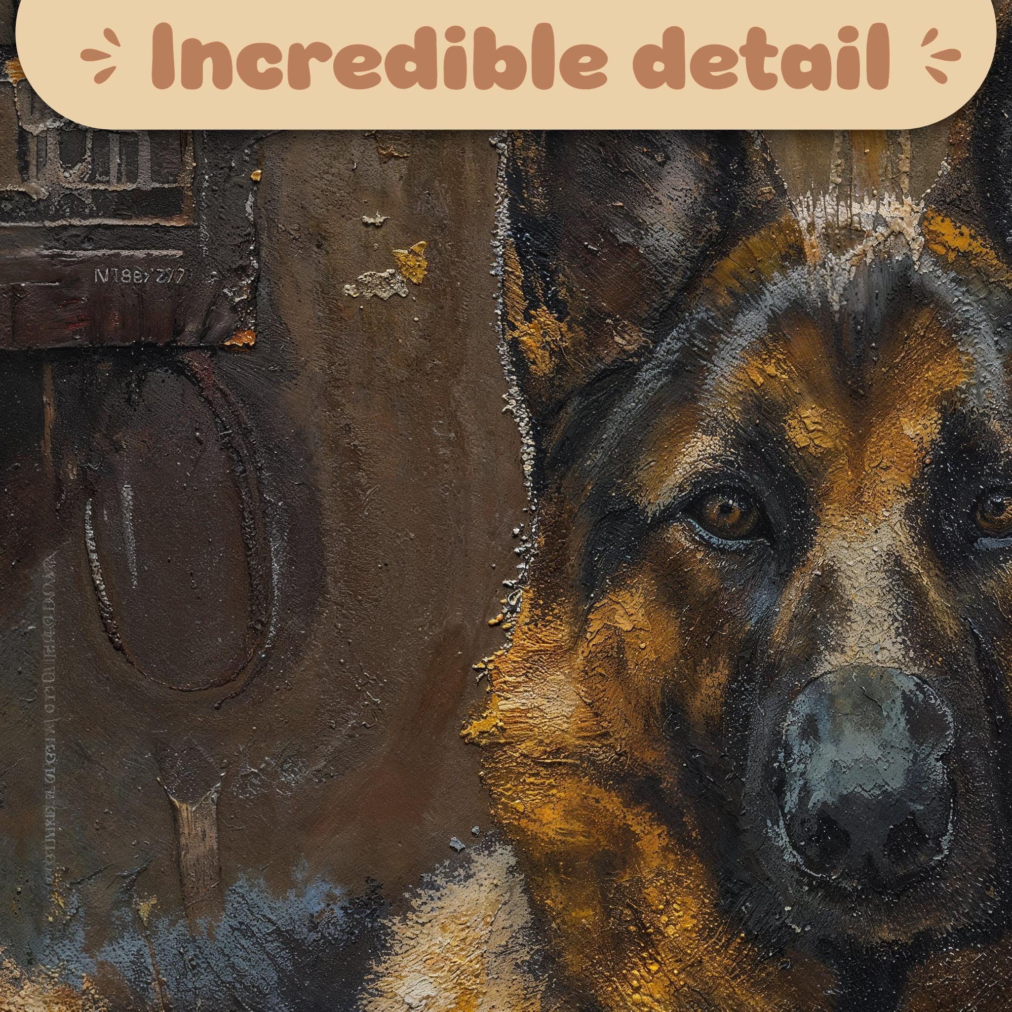 Fallout Inspired German Shepherd Dog Art Poster Gamer Poster Art Print ...