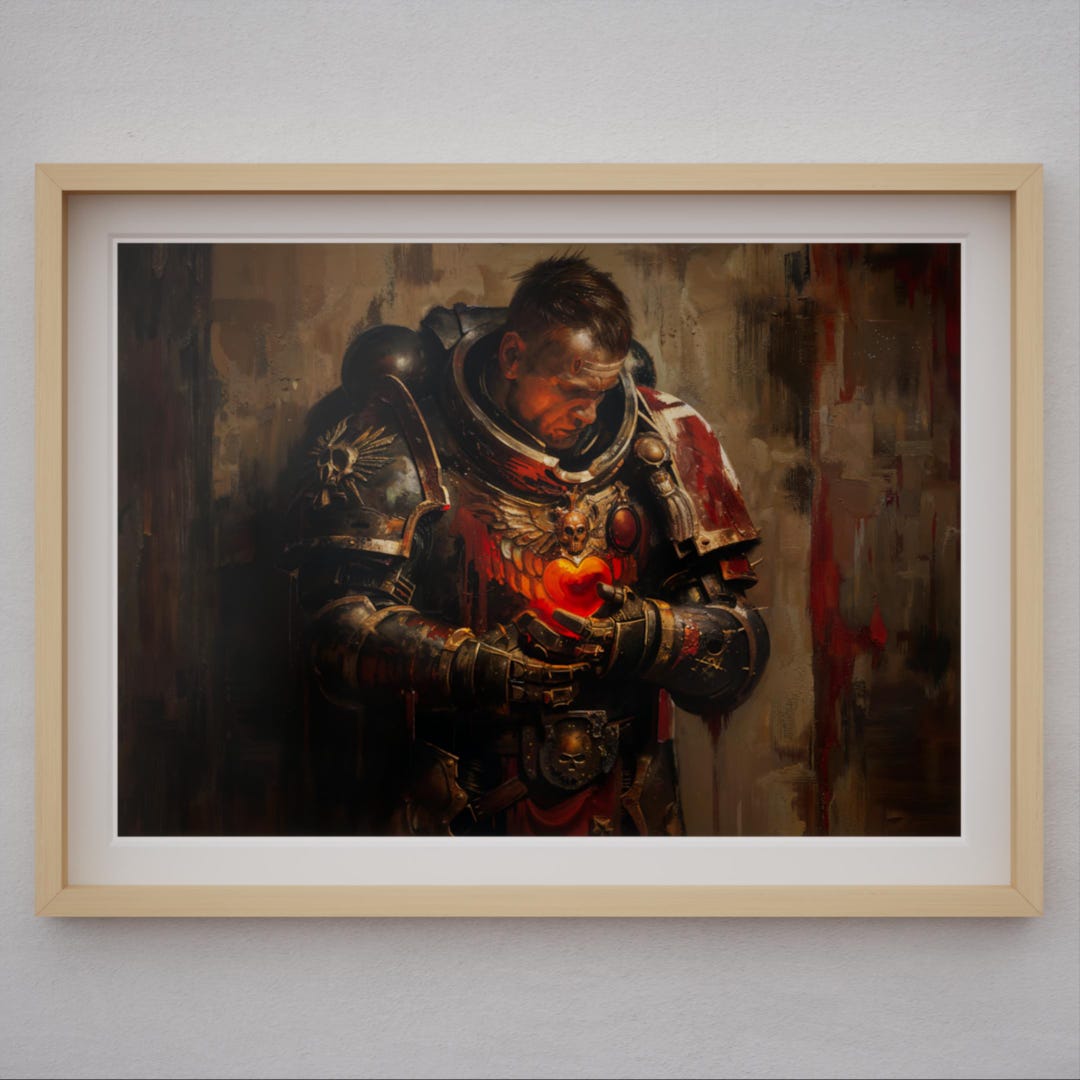 An Oath Forged in Devotion - Valentine's Day Space Marine Poster Print ...