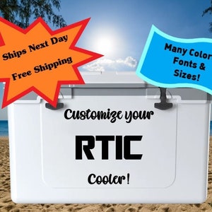 Custom Decal Name Tag for Your Cooler or TUMBLER Make Your Own ...
