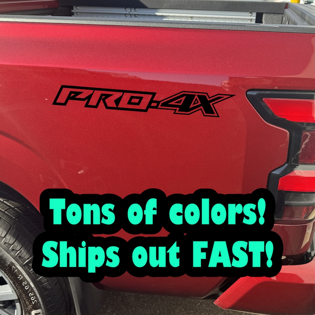 PRO-4X Emblem 2022-2024 Nissan Frontier Box Decal. Set of 2! Tons of ...
