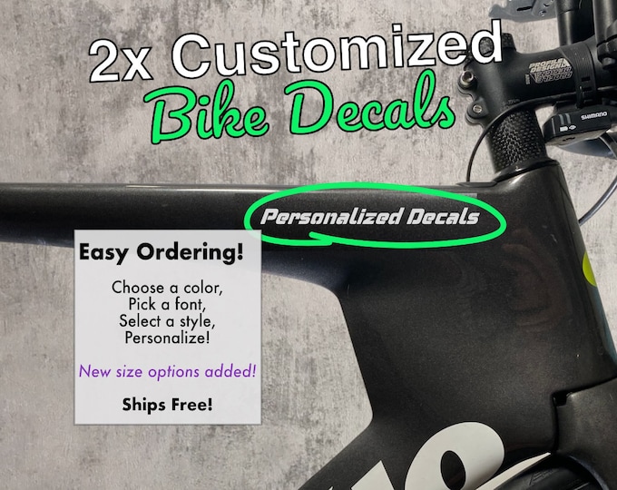 Custom Name Bike Decal Sticker Canada - Etsy