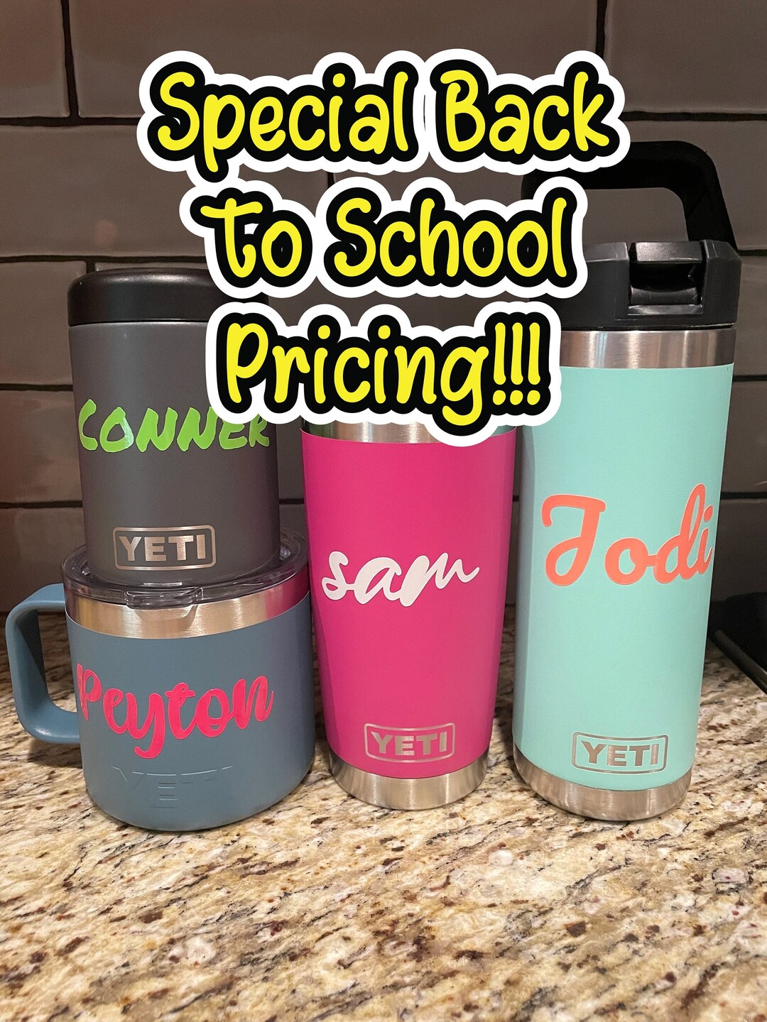 Name Tag for Your YETI Rambler or Colster or Dog Bowl or Tumbler or ...