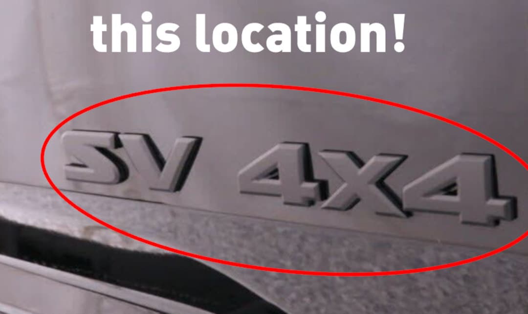 SV 4x4 Emblem Overlay 2022-2024 Nissan Frontier Prox Pro4x Sv Tons of ...
