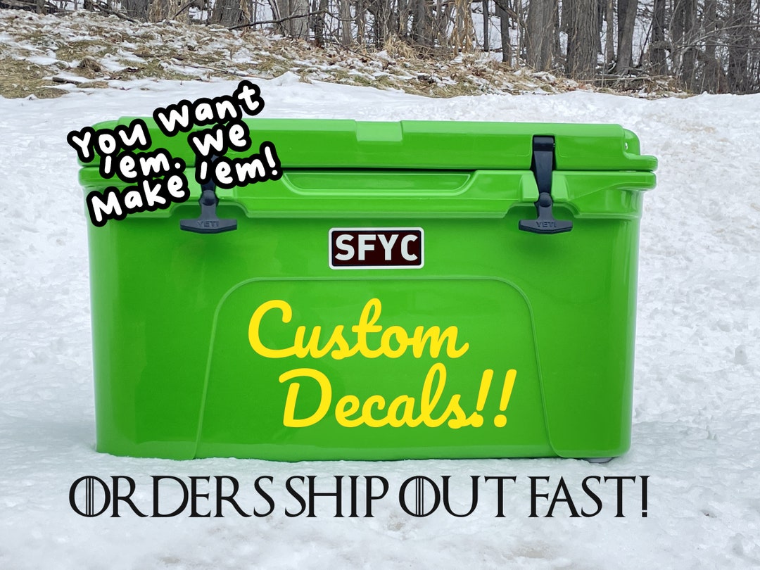 Custom Decal Name Tag for Your Cooler or TUMBLER Make Your Own ...