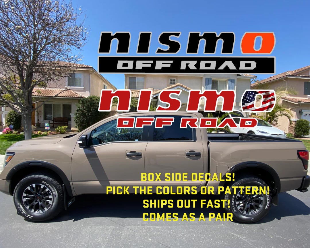 NISMO OFF ROAD 2022-2026+ Nissan Frontier Box Decal! Tons of Colors ...
