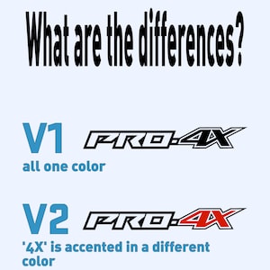 PRO-4X Emblem 2022-2024 Nissan Frontier Box Decal. Set of 2! Tons of ...