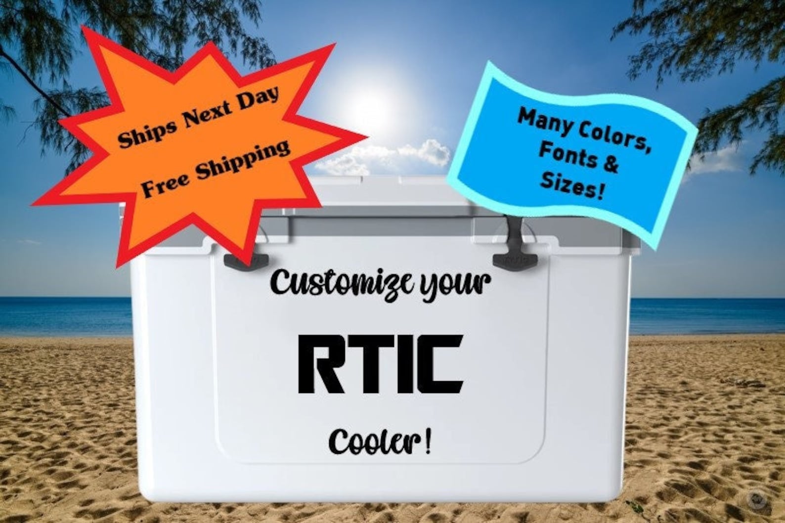 Custom Decal Name Tag for Your Cooler or TUMBLER Make Your Own - Etsy