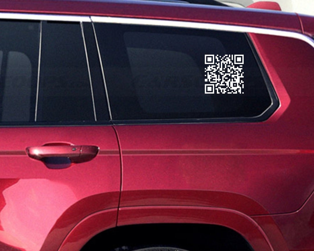 QR Code Decal! Custom Vinyl Decal. Multiple Colors to Choose From! - Etsy