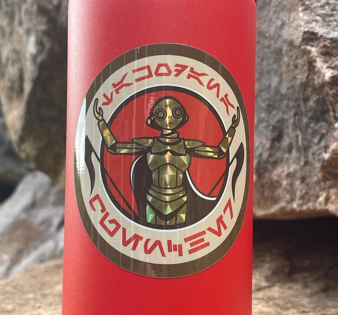 Prismatic Maz Katana Coaster Sticker: Galaxy's Edge Inspired - Etsy