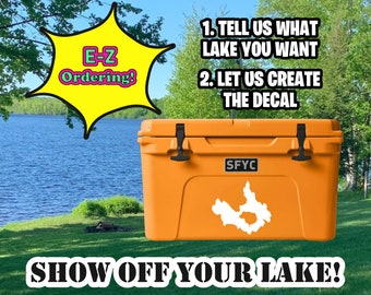 Cooler Decal Cooler Stickers Monogram Decal for Cooler - Etsy