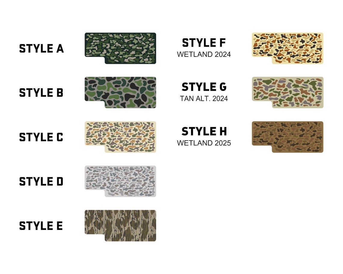 Go Box 1 Camo Go Box Lid Decal: Personalized State, Heavy Duty ...